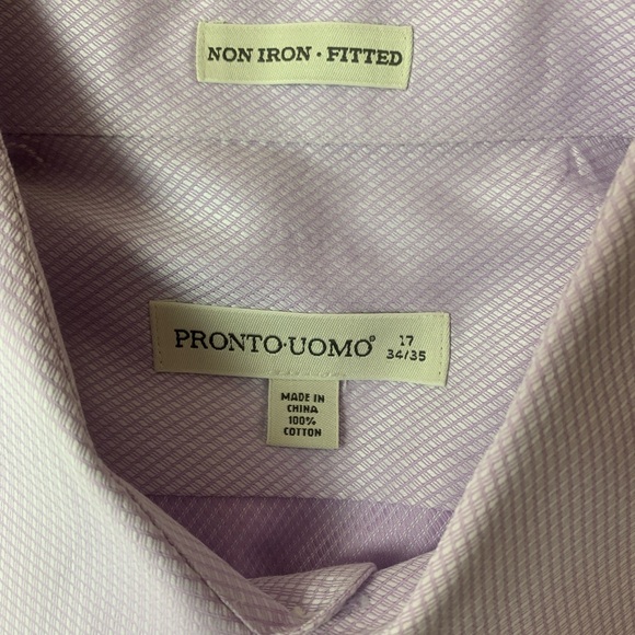 Pronto Uomo | Shirts | Pronto Uomo Light Purple Textured Diamond Design ...